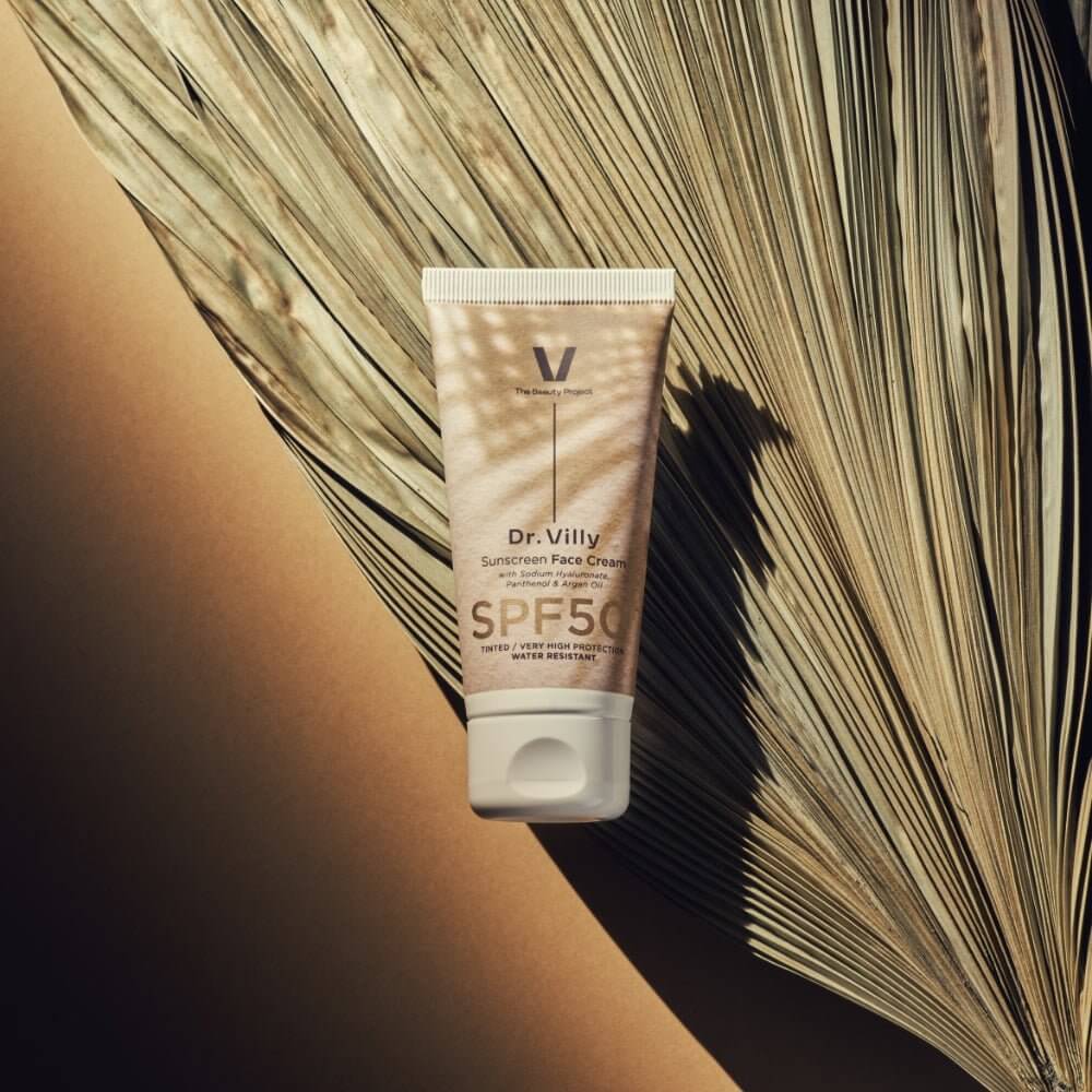Sunscreen Face Cream SPF50 (Tinted) - 60ml | High Protection & Natural ...